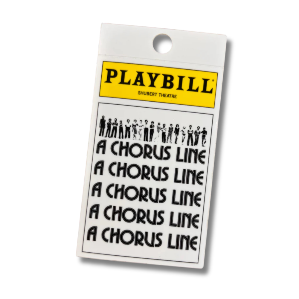 A Chorus Line Playbill Sticker – Broadway Up Close