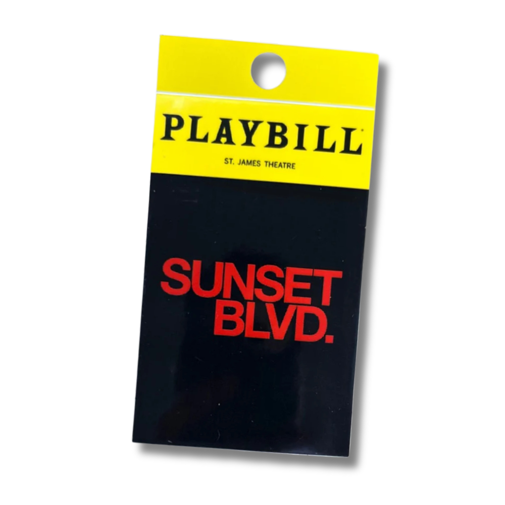 Sunset Blvd. Playbill Sticker – Broadway Up Close